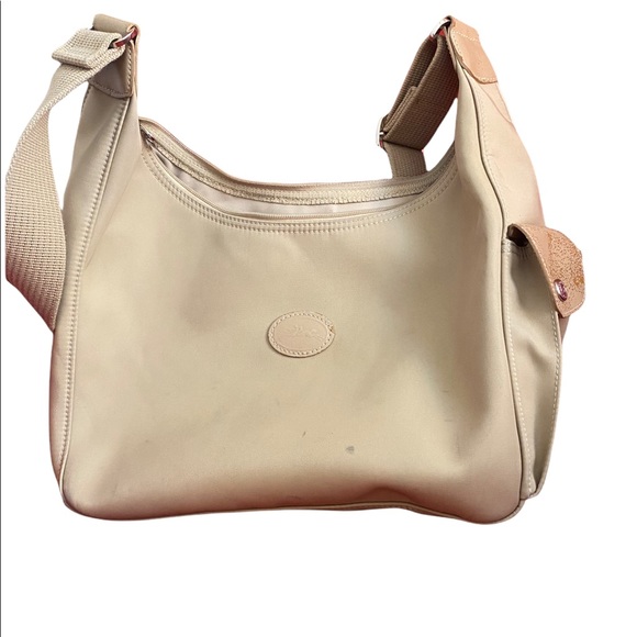 Longchamp | Bags | Authentic Longchamp Beige Tan Hobo Shoulder Bag ...